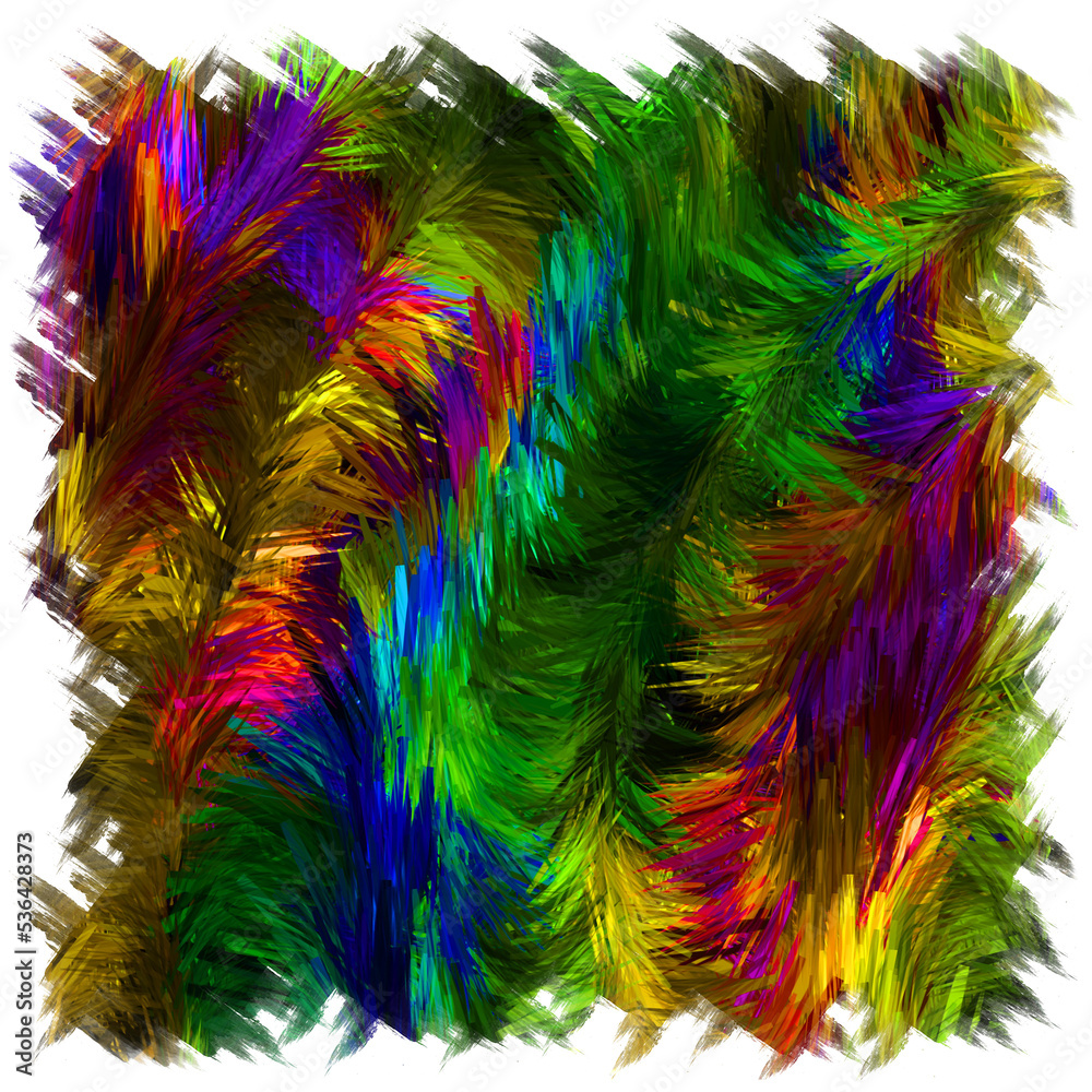 Abstract brush stroke png, Abstract multicolor png design,Transparent ...