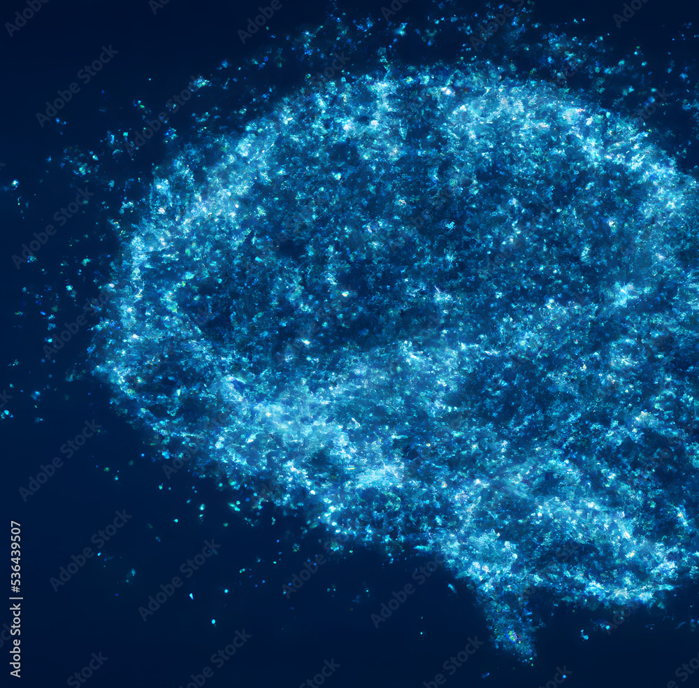 Illustration Of Artificial Intelligence And Neural Network Concept