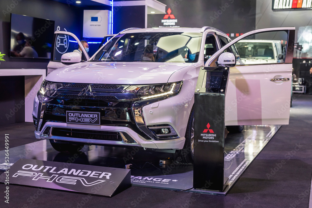 Metro Manila, Philippines - Sept 2022: A 2023 Mitsubishi Outlander PHEV ...