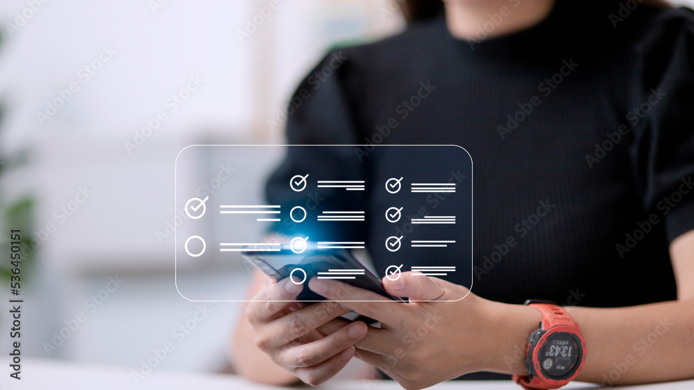 questionnaire with checkboxes, filling survey form online, answer ...