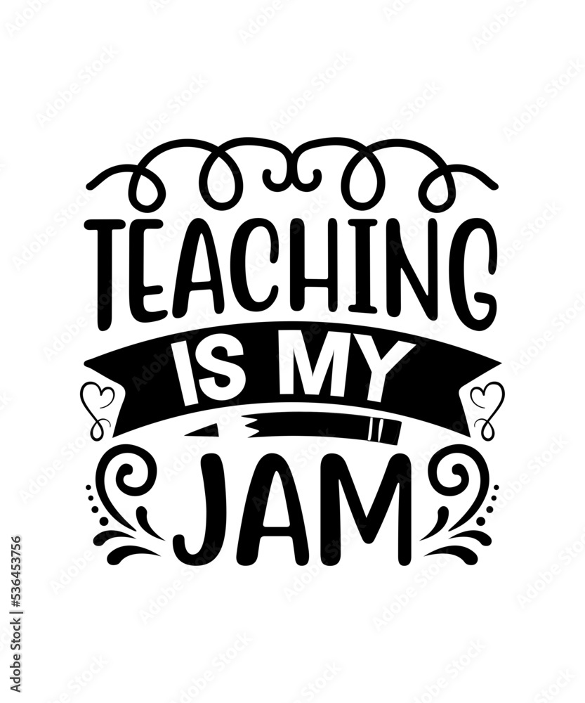 Teacher SVG vector cutting file and silhouette t-shirt design graphics ...