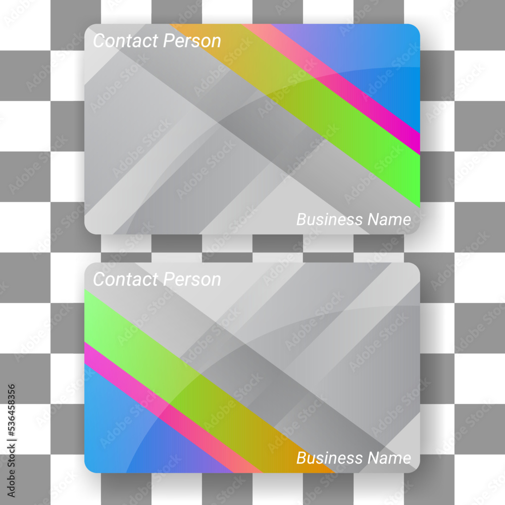 banking card template background white exposure gradients Stock Vector ...