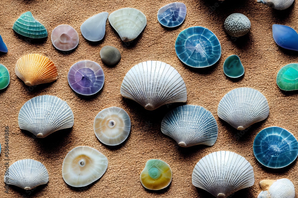 Sea Shells and Sand Seamless Texture Pattern Tiled Repeatable ...