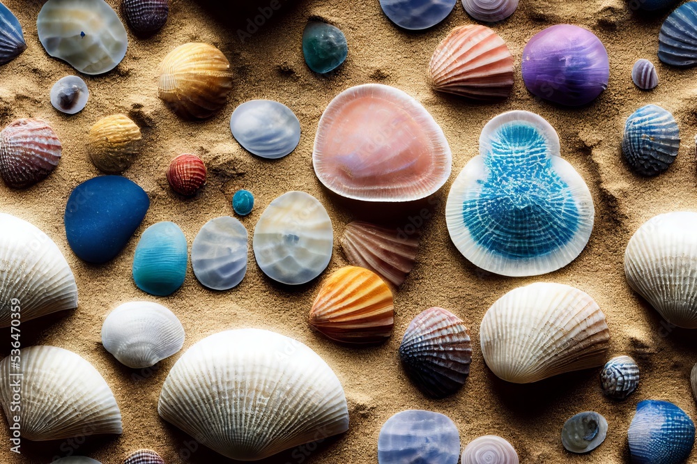 Sea Shells and Sand Seamless Texture Pattern Tiled Repeatable ...