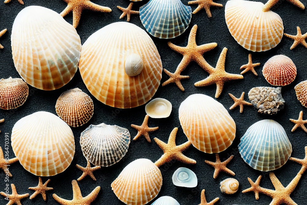 Sea Shells and Sand Seamless Texture Pattern Tiled Repeatable ...