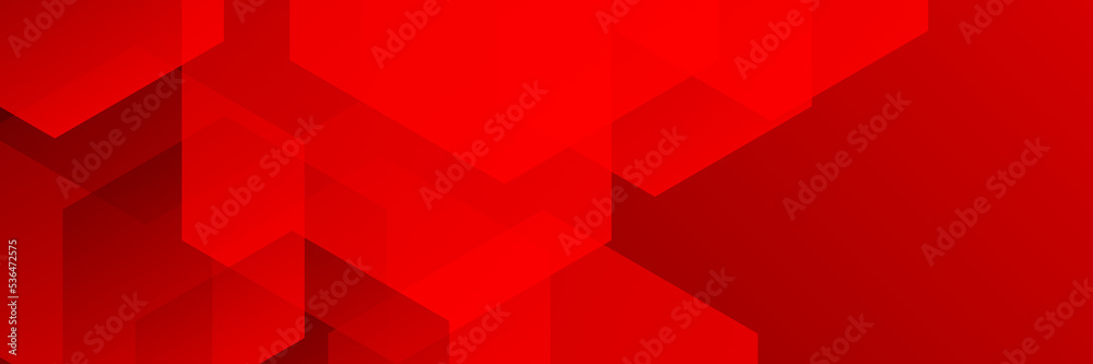 Minimal geometric red banner background abstract design. Vector ...