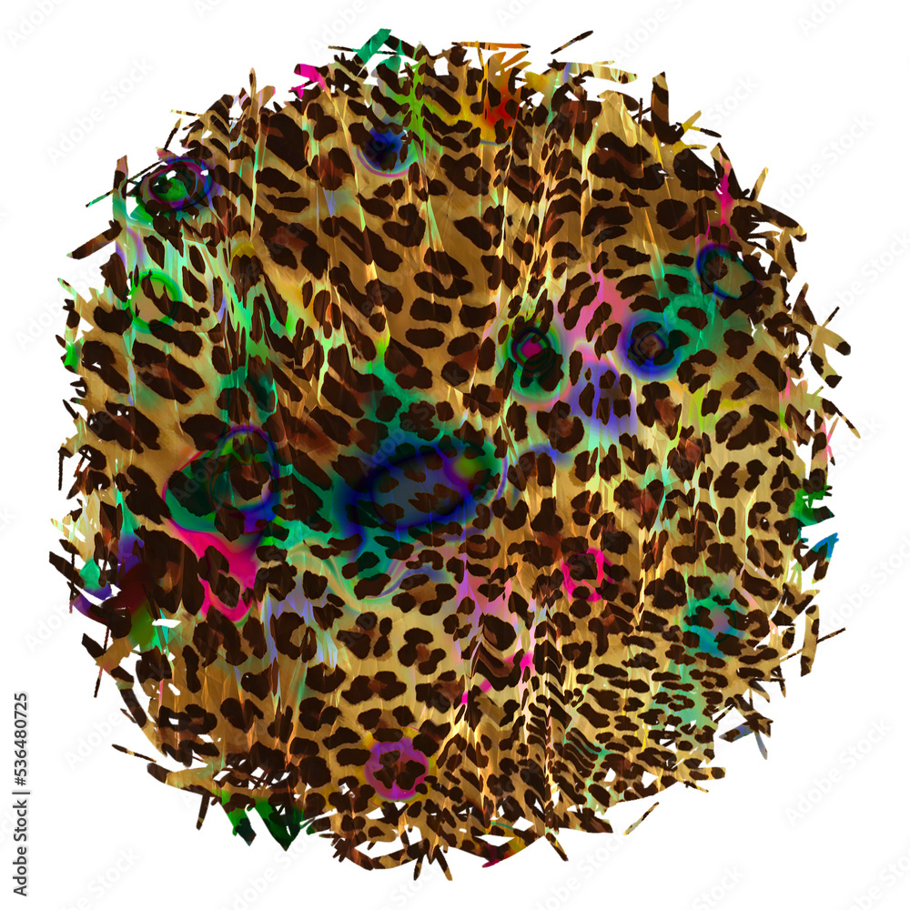 Abstract leopard brush stroke png,Animal skin Abstract multicolor png ...