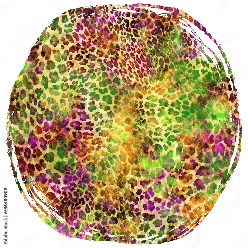 Abstract leopard brush stroke png,Animal skin Abstract multicolor png ...