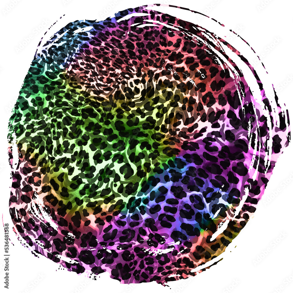 Abstract leopard brush stroke png,Animal skin Abstract multicolor png ...