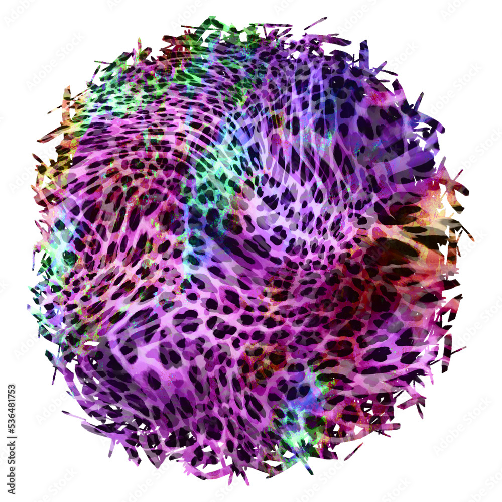 Abstract leopard brush stroke png,Animal skin Abstract multicolor png ...