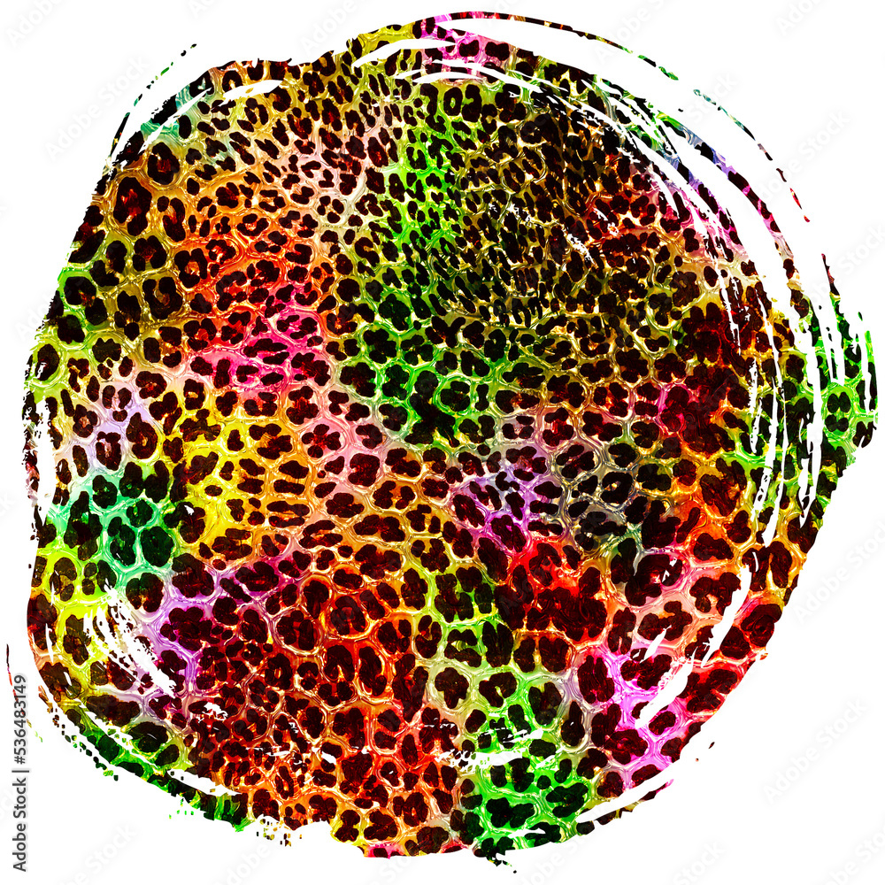 Abstract leopard brush stroke png,Animal skin Abstract multicolor png ...
