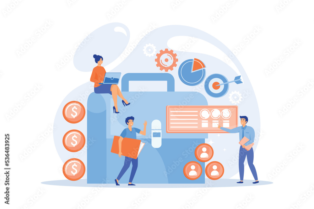 Executive manager planning and monitoring presentation. Project ...