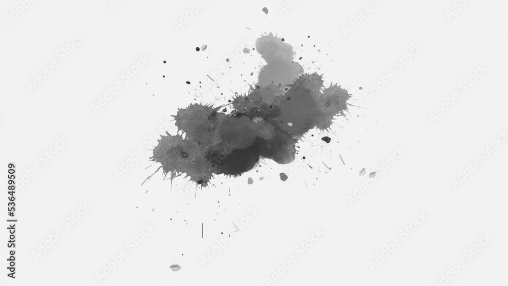 ink motion effect liquid. Ink splatters reavel transition animation ...