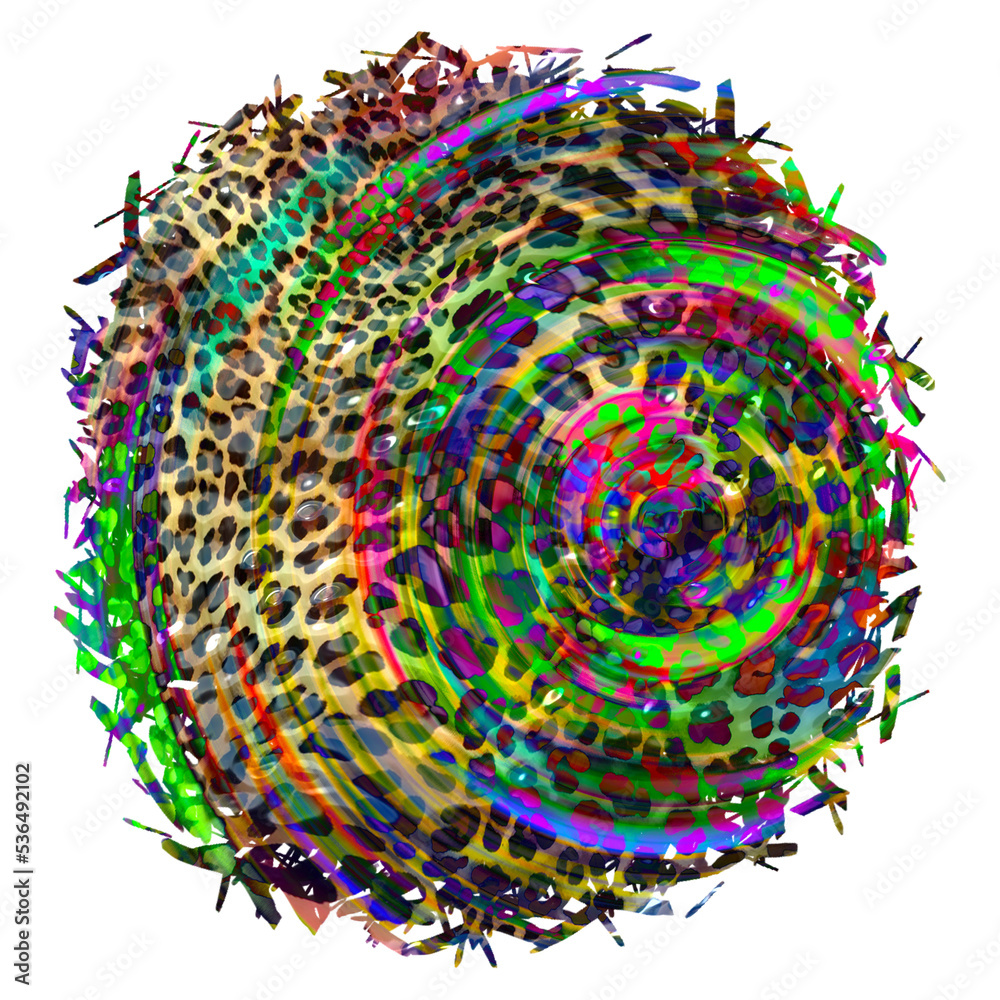 Abstract leopard brush stroke png,Animal skin Abstract multicolor png ...