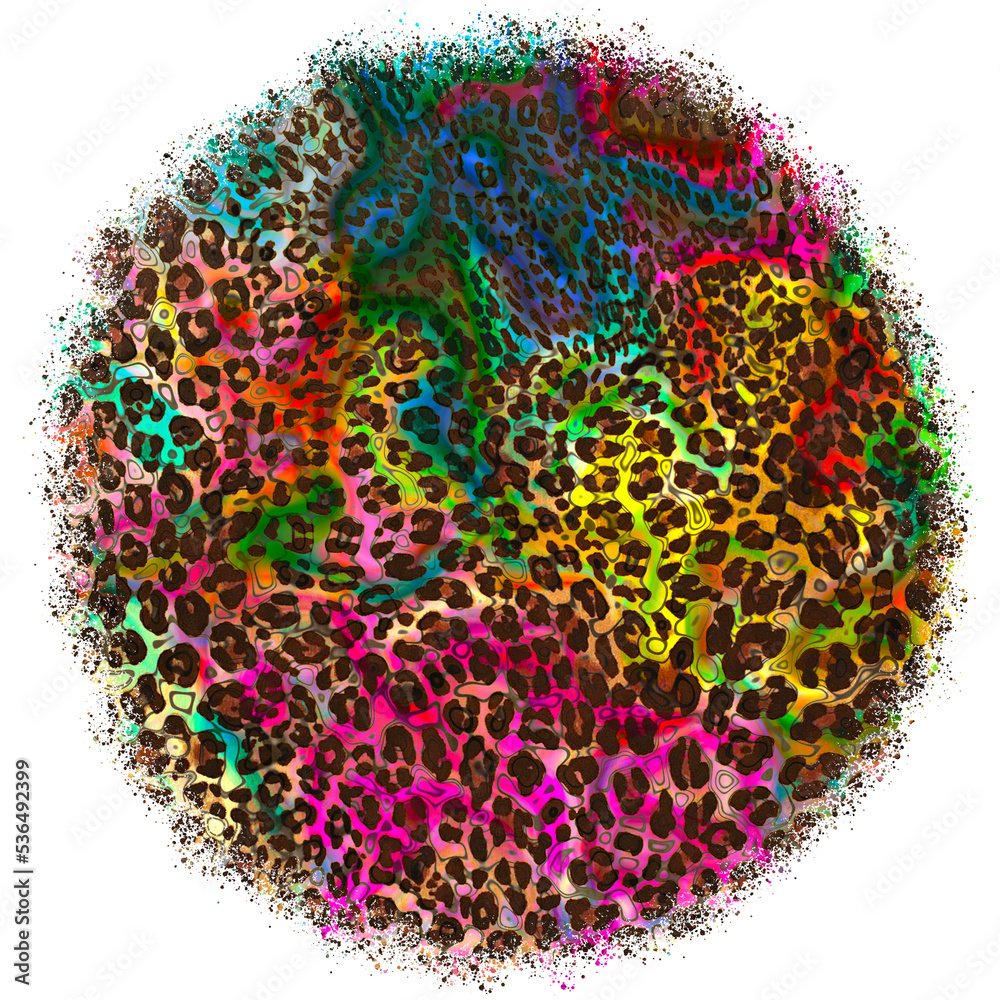 Abstract leopard brush stroke png,Animal skin Abstract multicolor png ...