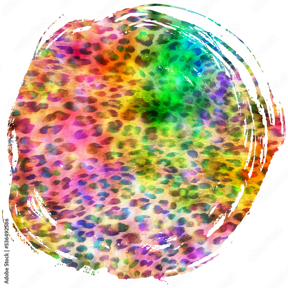 Abstract leopard brush stroke png,Animal skin Abstract multicolor png ...