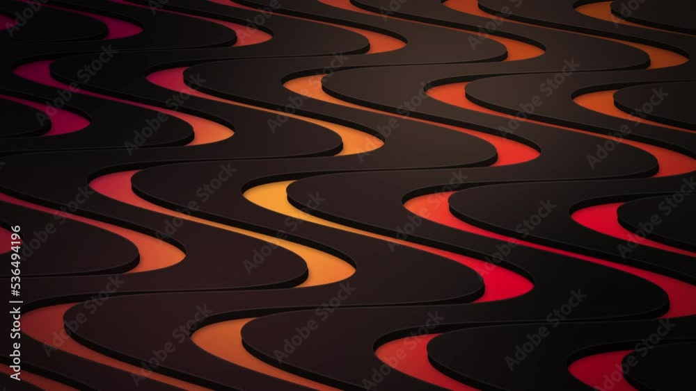 colorful background wave animation. Intro, titles, opener, presentation ...