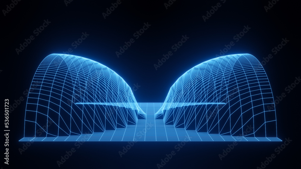 Mathematical formula equation axis visualization, modern abstract grid ...