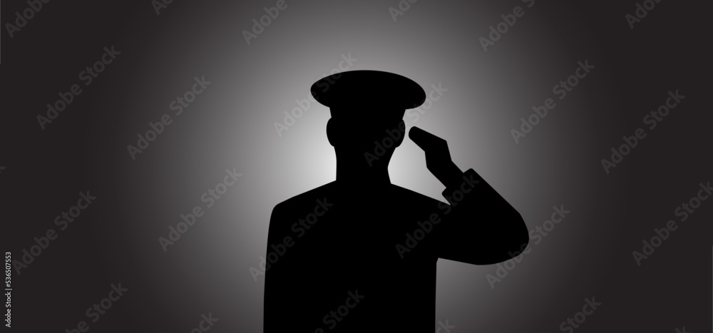 Salute, Military marine army general, warrior, soldier salutations Line ...