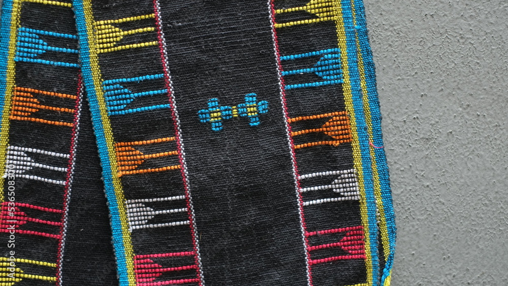 the traditional cloth of the Batak people of North Sumatra in Indonesia ...