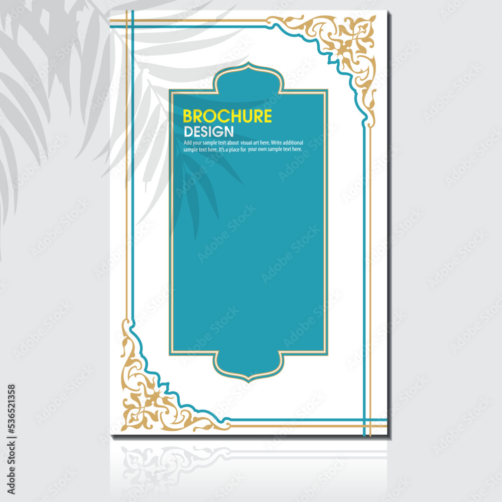 Arabic book cover design vector magazine cover page Islamic book cover ...