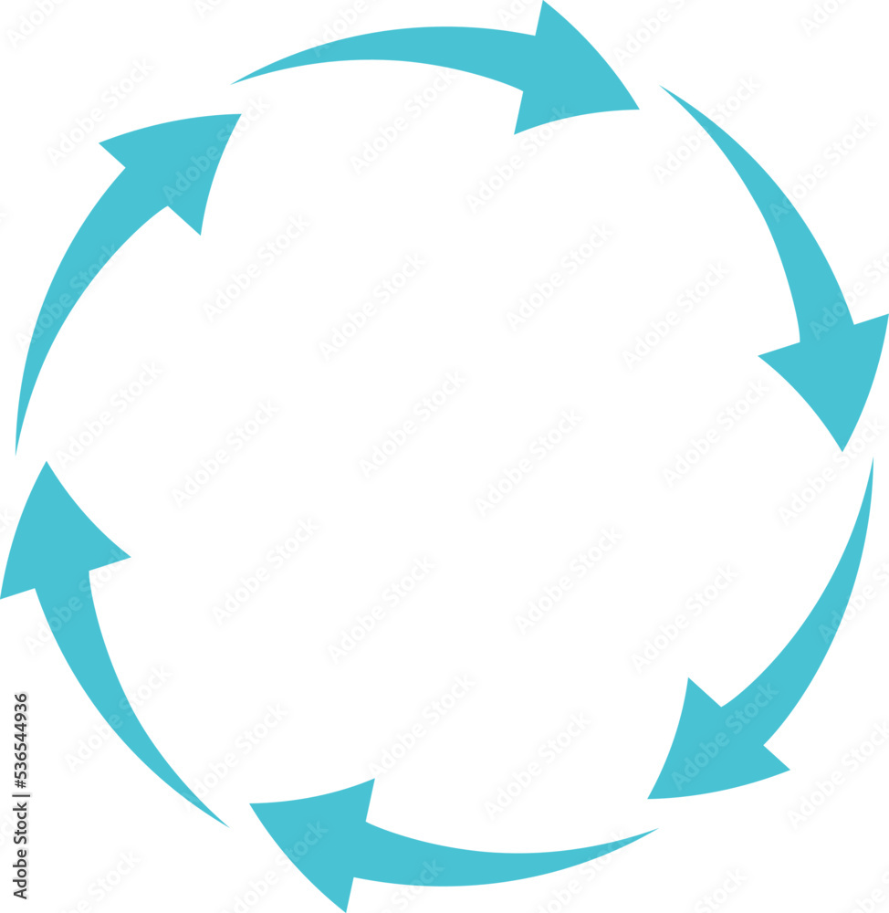 Solid circular arrows symbols collection vector illustration. Reuse or ...