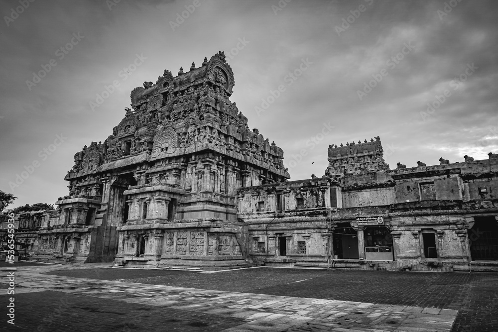 Naklejka Tanjore Big Temple or Brihadeshwara Temple was built by King ...