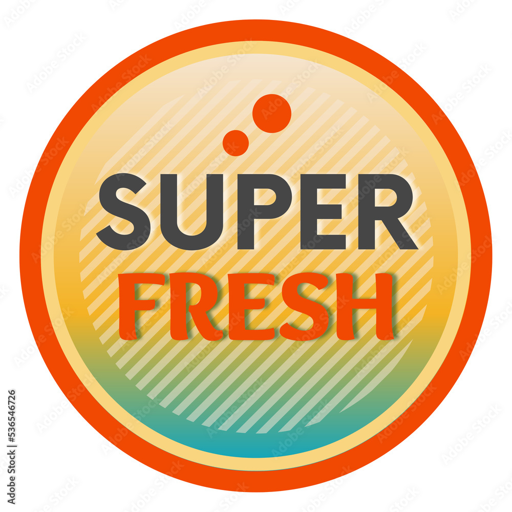 SUPER FRESH LABLE Stock Illustration | Adobe Stock