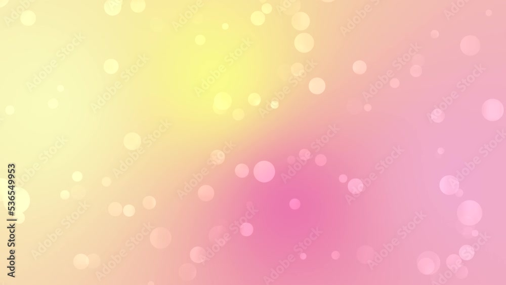 Vidéo Stock Cinque foil and amaranth bokeh gradient background loop motion. Moving bubbles ...