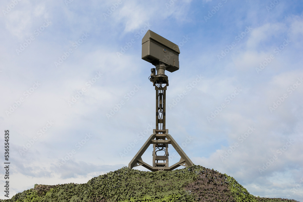 Radar - green military rotary device to scan, monitor and control air ...