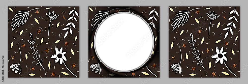 Textile and wallpaper patterns. A printable digital illustration work ...