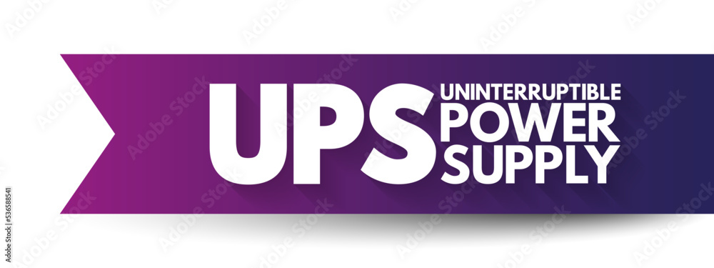 UPS - Uninterruptible Power Supply is an electrical apparatus that ...