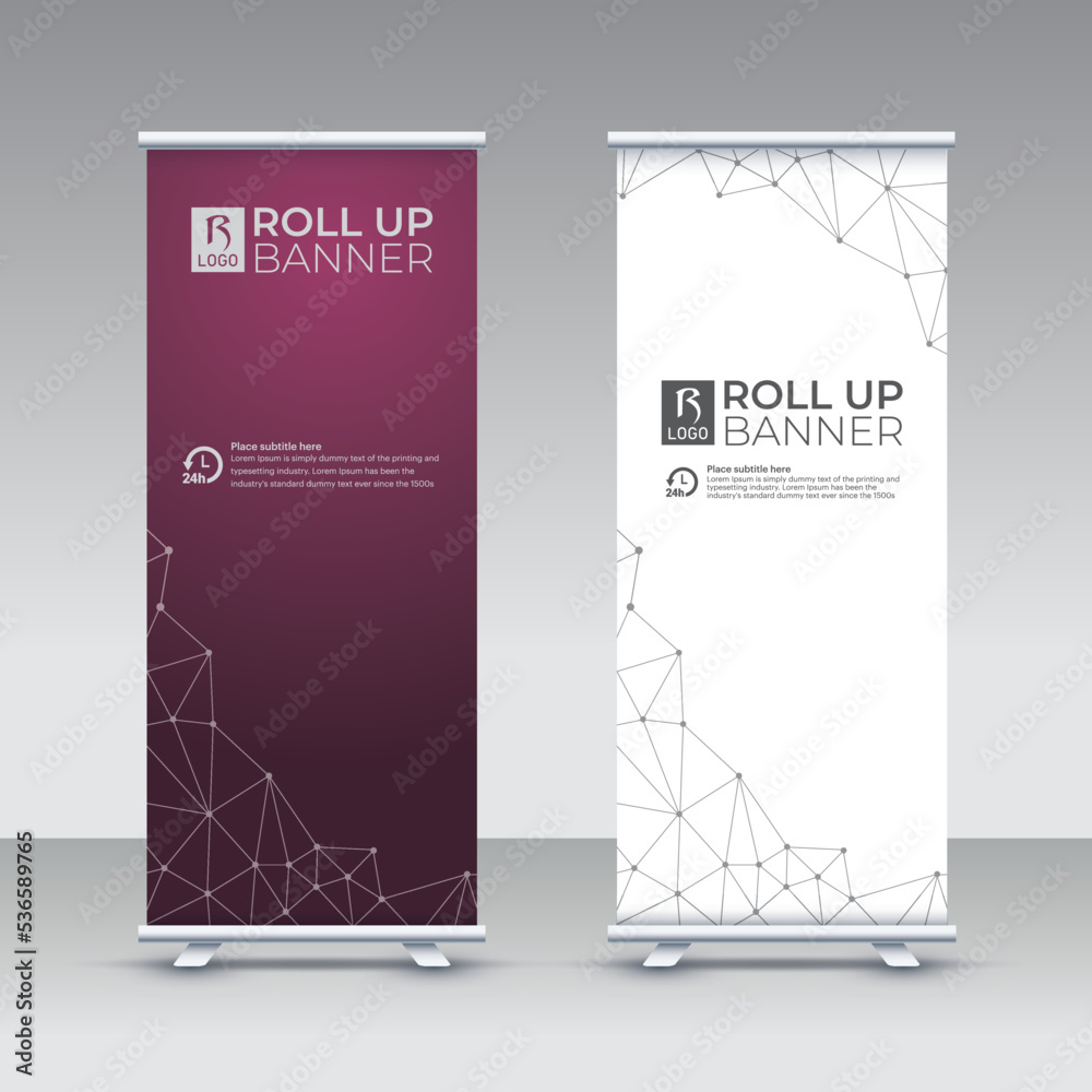 Vertical Banner Design. Business Roll Up. Banner Template. Vector ...