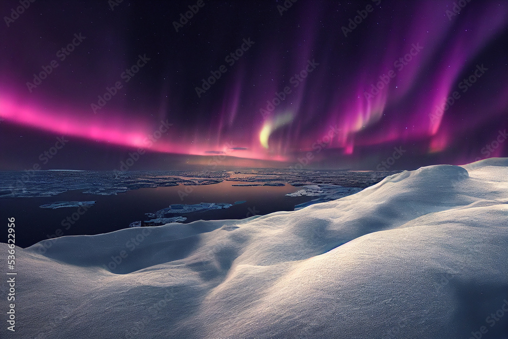 Arctic Landscape Northern Lights