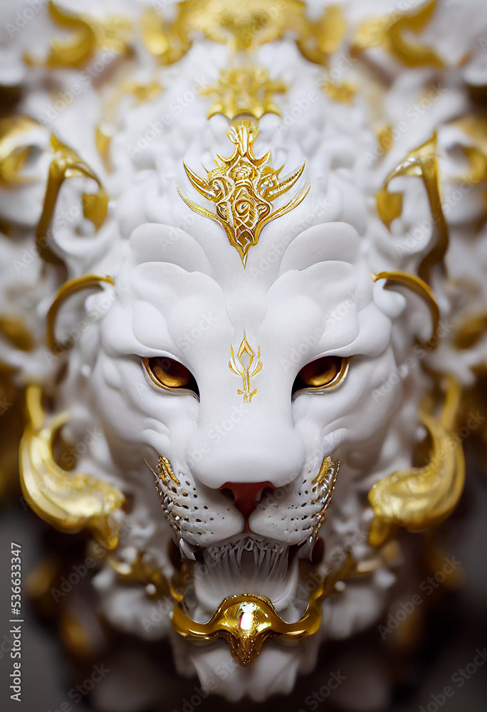 Lion God Stock Illustration | Adobe Stock