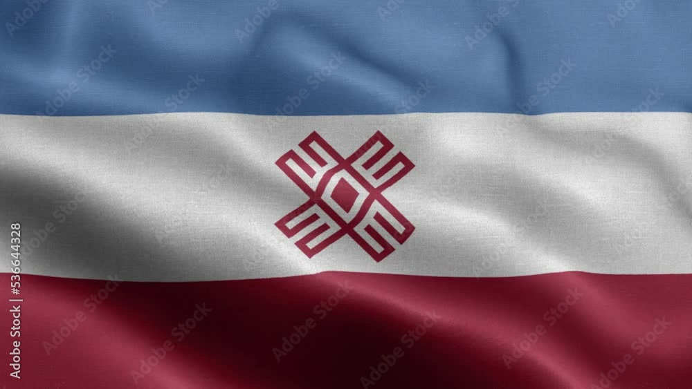 Flag Of Mari El - Mari El Flag High Detail - National flag Mari El wave ...