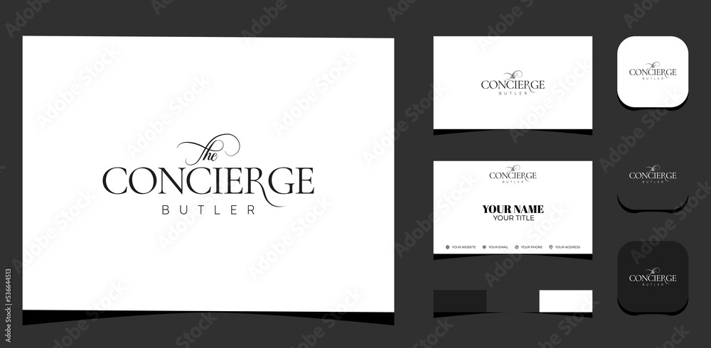 Concierge Business Cards Black
