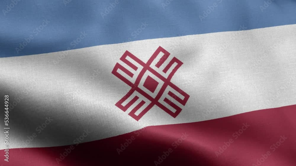 Flag Of Mari El - Mari El Flag High Detail - National flag Mari El wave ...