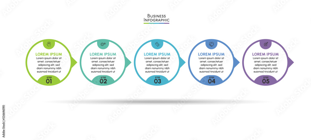 Business data visualization. timeline infographic icons designed for ...