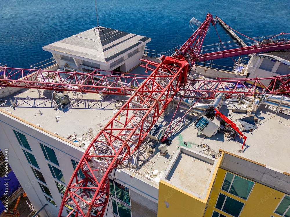 Sunseeker Resort Charlotte Harbor crane collapse from Hurricane Ian ... Sunseeker Resort Charlotte Harbor crane collapse from Hurricane Ian ...