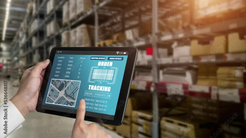 Warehouse management deft software in computer for real time monitoring ...