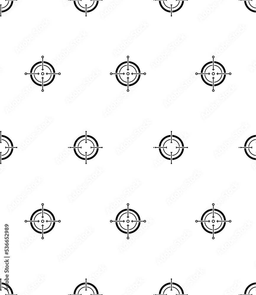 Crosshair Icon Seamless Pattern, Reticle Icon, Reticule, Graticule ...