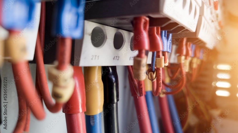 Cable instalation for connection wiring circuit from terminal control ...