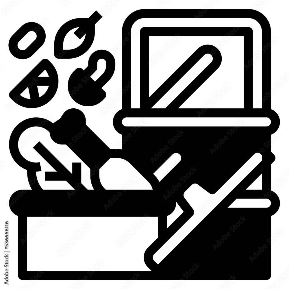 tiffin service icon Stock Vector | Adobe Stock