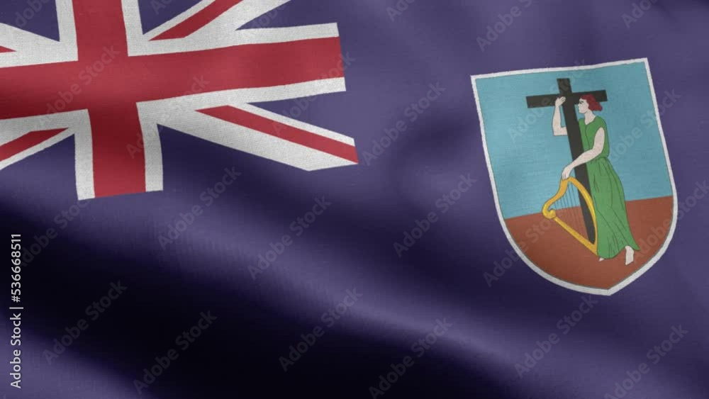 Flag Of Montserrat - Montserrat Flag High Detail - National flag ...
