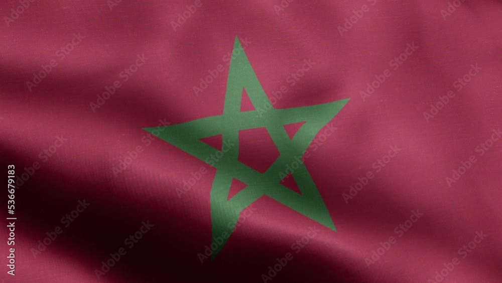 Flag Of Morocco - Morocco Flag High Detail - National flag Morocco wave ...