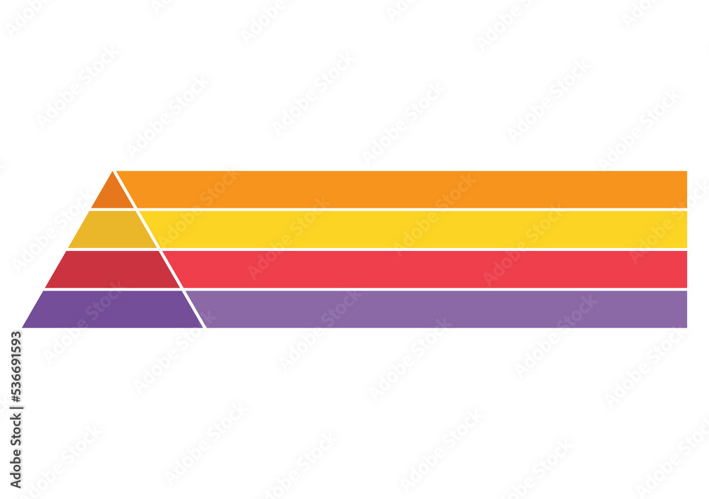 Poster Pyramid infographic chart layout, info modern concept step ...