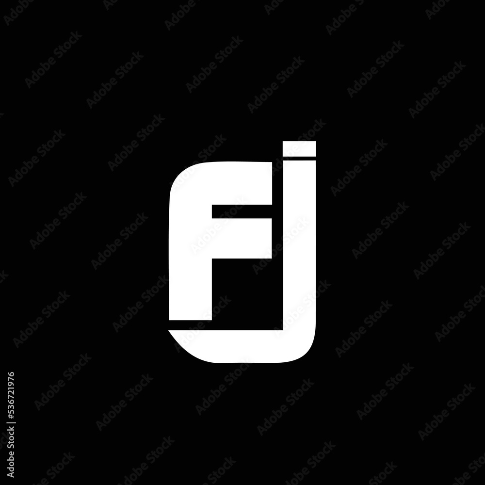 FJ FJ Logo Design, Creative Minimal Letter FJ FJ Monogram Stock Vector ...