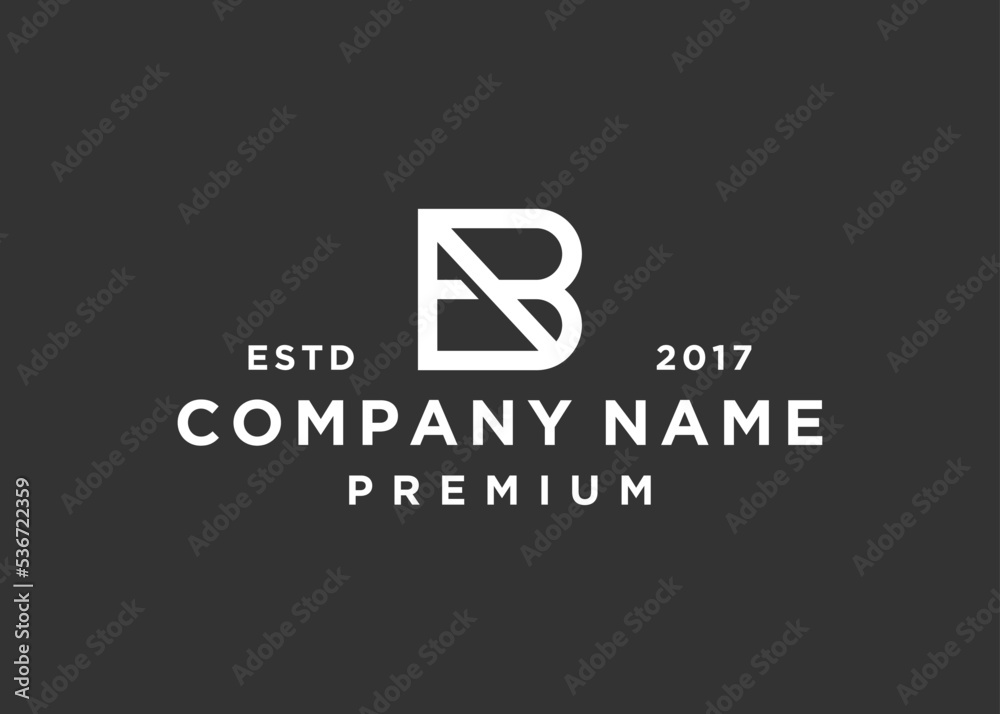 letter ba logo design vector illustration template Stock Vector | Adobe ...