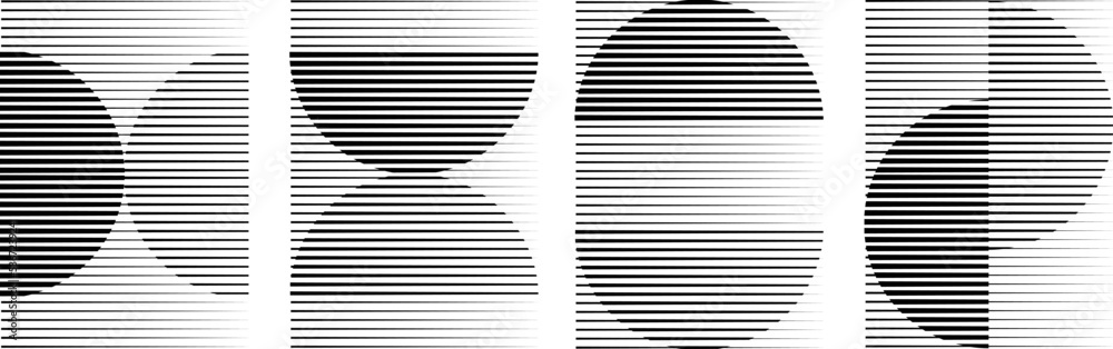 Art composition with lines .Modern art design .Design elements set ...
